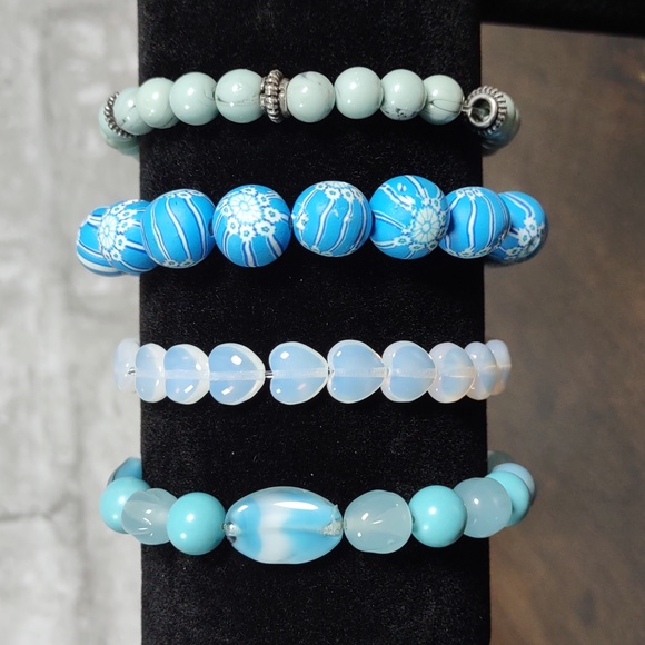 Artisan Crafted | Jewelry | 4pc Beaded Stretch Bracelets | Poshmark